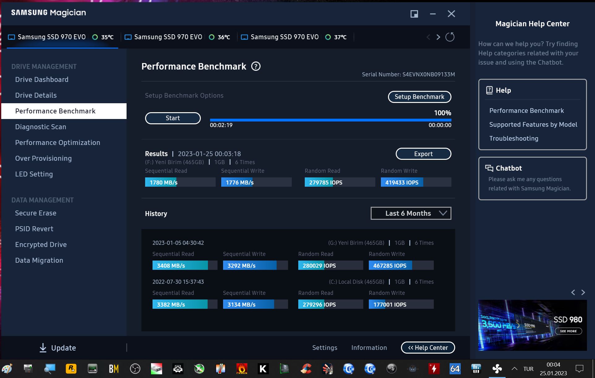 Satılık 2 adet samsung 970 evo plus 500 gb | DonanımHaber Forum