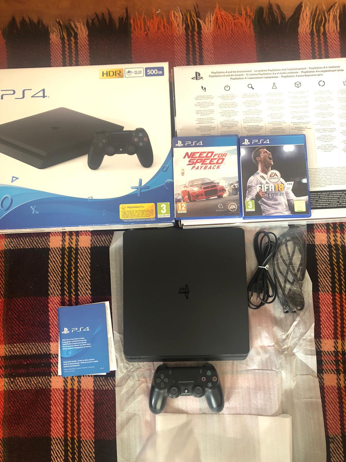 Sony Playstation 4 Slim Model Ps4 Fifa 23 Ve 1 Senelik Ps Plus