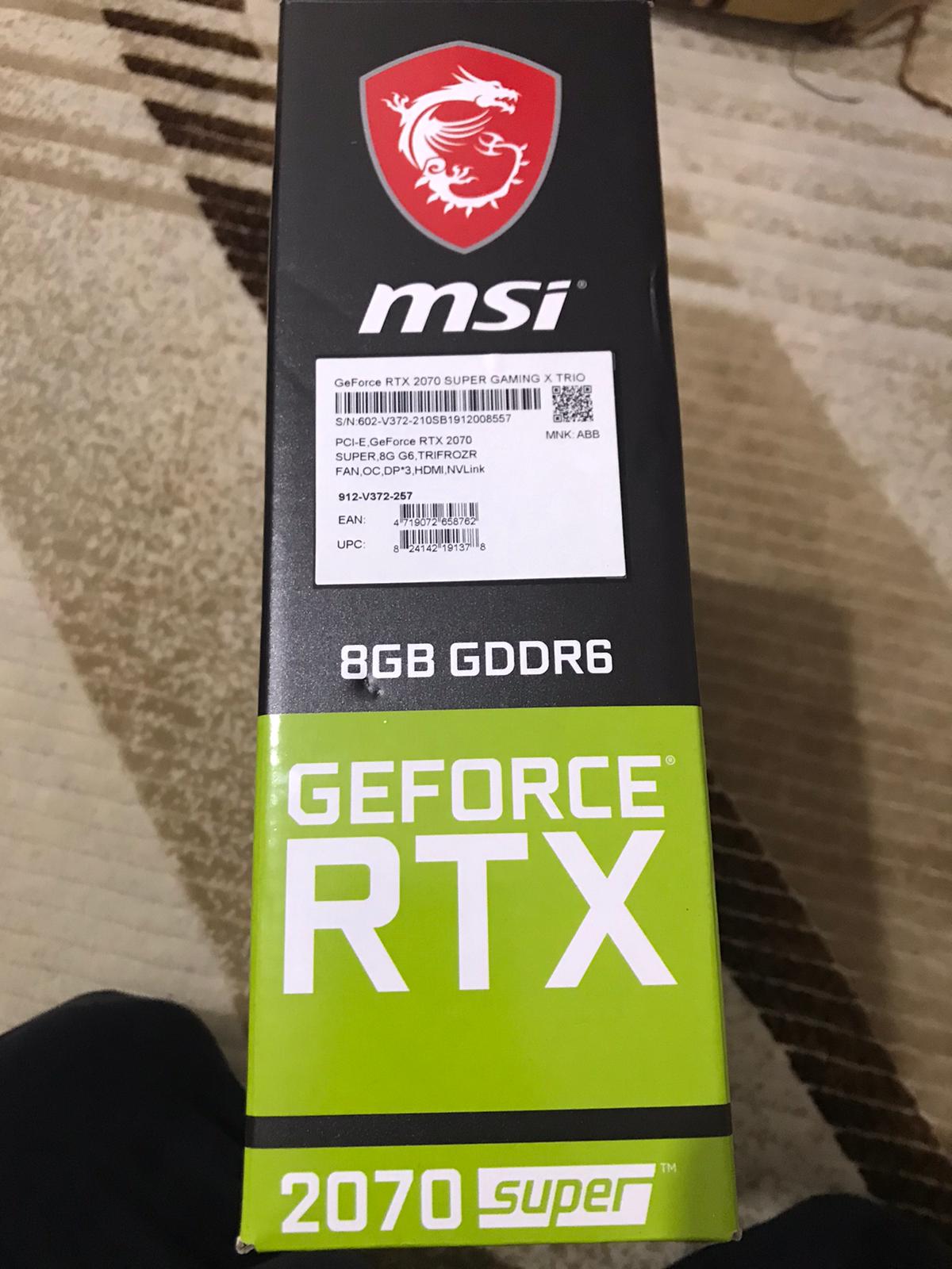 Msi rtx 2070s gaming x trio. | DonanımHaber Forum
